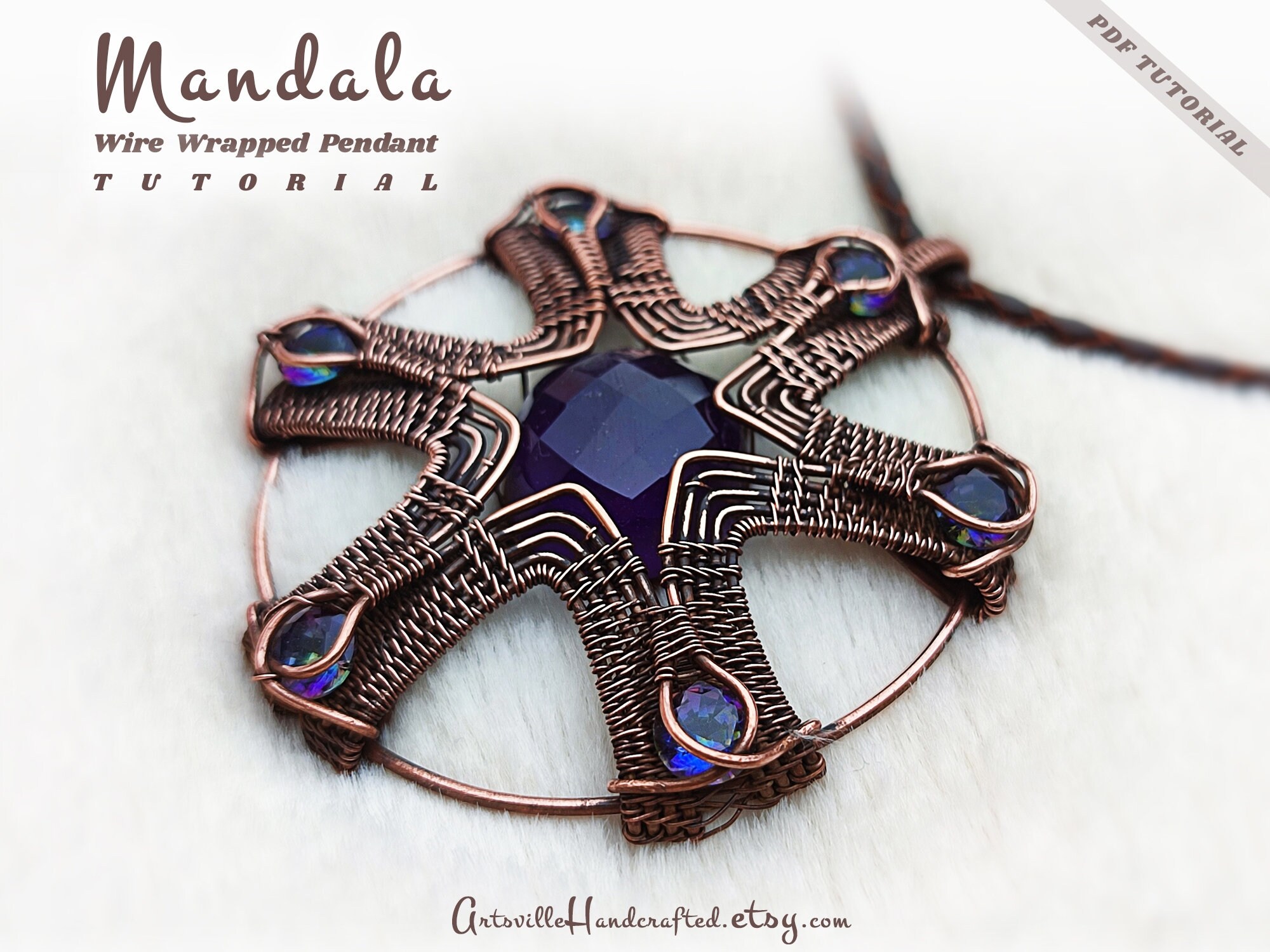 Wire Wrap Multi Stone Pendant Tutorial