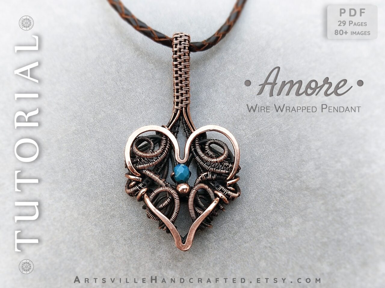 Wire Wrapped Heart Pendant Tutorial | Download PDF | Wire Wrap